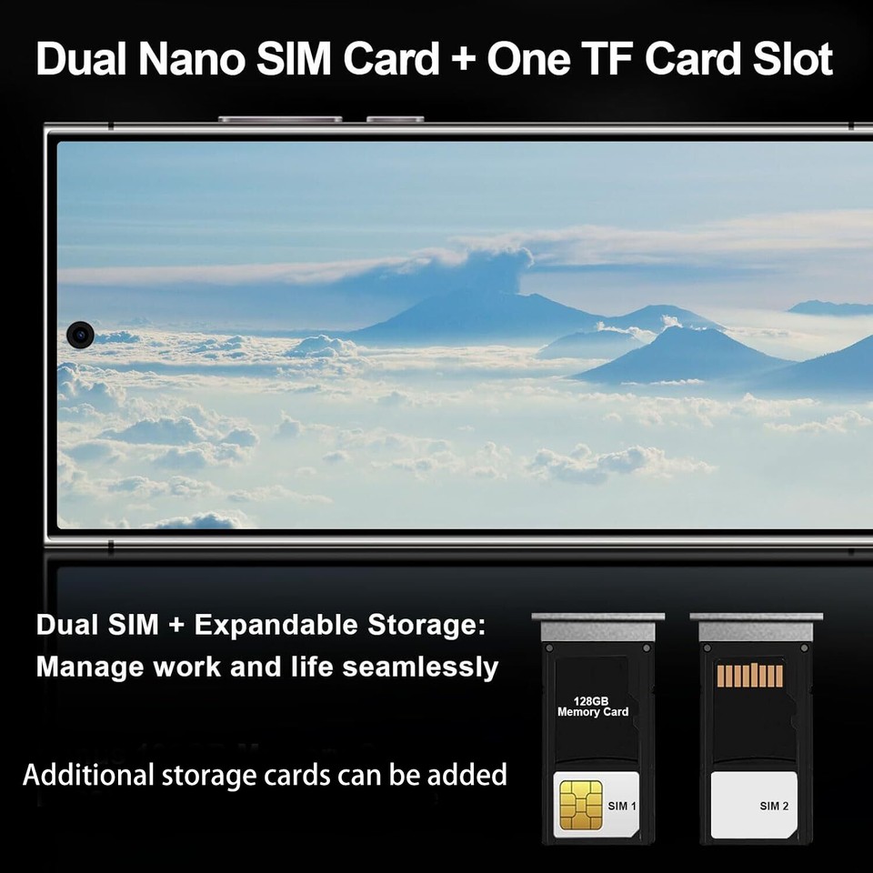 S24 Ultra Unlocked Cell Phones 5G Smart Phone 6.8in Android 13 Phones ...