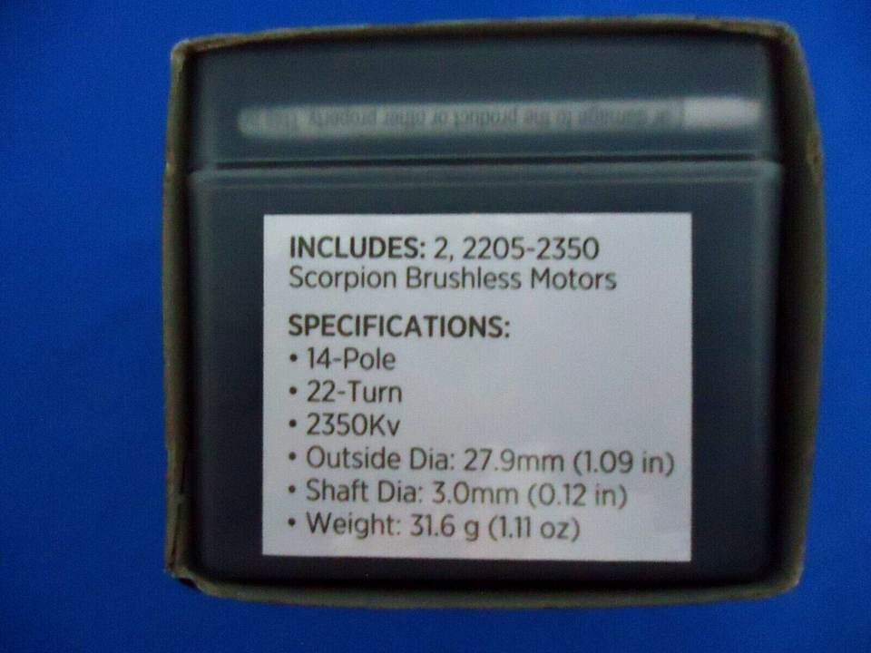 SCORPION POWER SYSTEM SERIES M 2205 - 2350 KV NEW IN BOX | eBay