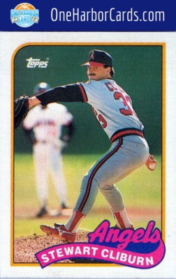 1989 Topps California Angels #649 Stewart Cliburn | eBay