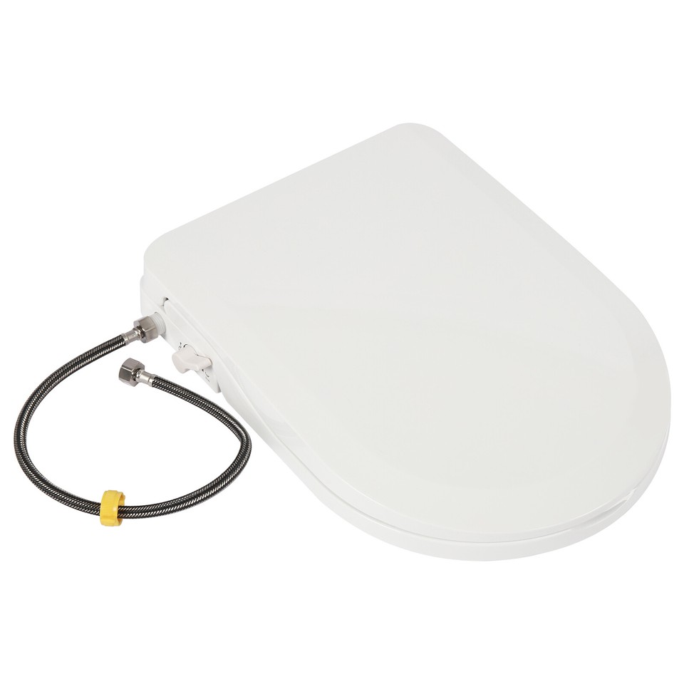Round Toilet Seat Bidet Rear Non-electric Dual Nozzle Toilet Seat ...