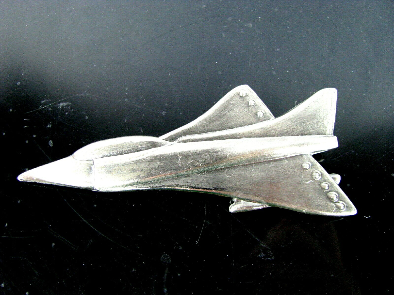 Vintage Metal Fighter Jet Airplane Belt Buckled Conve… - Gem