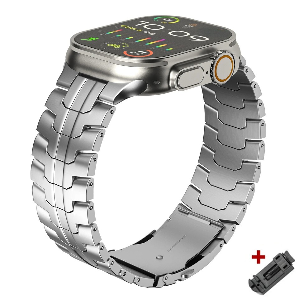 Titanium Bracelet For Apple Watch Ultra 2 1 Metal Strap iWatch Series 9 ...