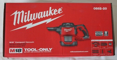 Milwaukee M18 0882-20 Cordless Compact Vacuum | eBay