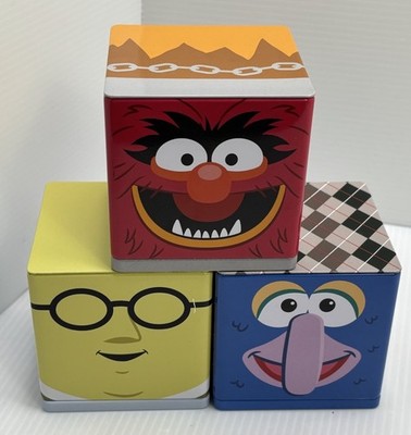HALLMARK MUPPETS set Of 3 CUBEEZ 2015 Metal Box 3” Beaker ANIMAL GONZO ...
