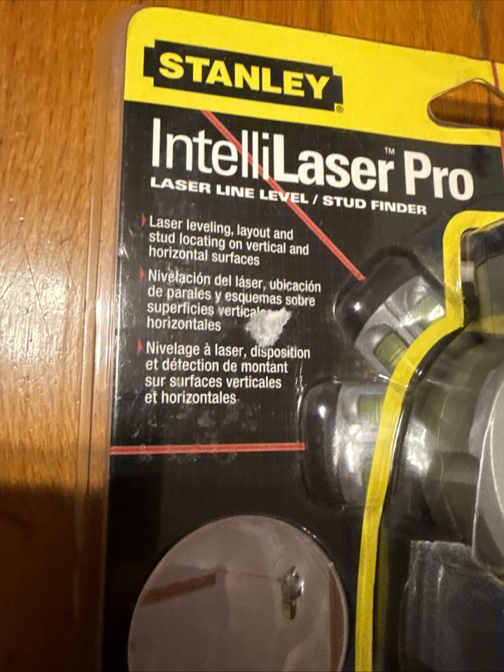 Stanley IntelliLaser Pro Stud Sensor Finder and Laser Line Level 77-260 ...