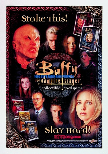 Buffy the Vampire Slayer CCG Cards Score 2002 Print Magazine Ad Poster ...