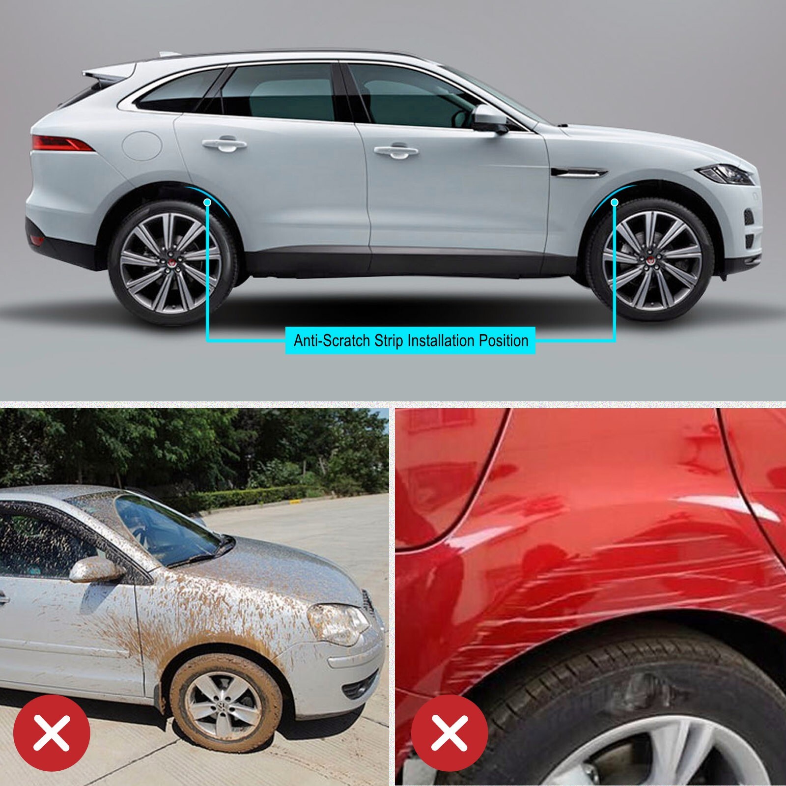 Fender Splash Guards Mud Flaps For VW Golf Mk4 MK6 MK7 MK8 GTI GTD GTE ...