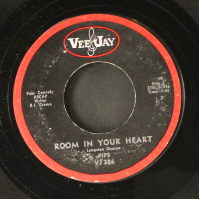 PIPS: every beat of my heart / room in your heart VEE-JAY 7" Single 45 ...