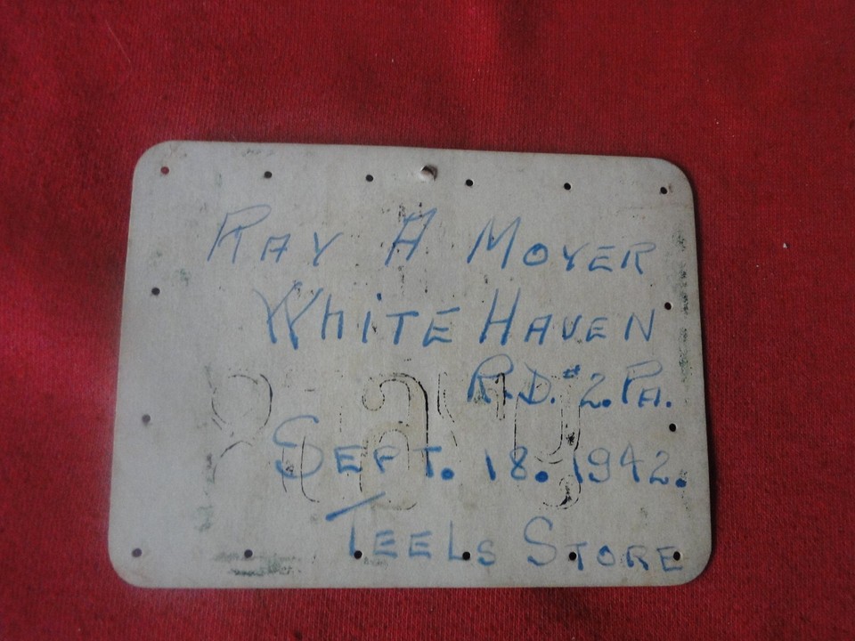 Vintage 1942 Pennsylvania Hunting License Pennsylvania Game Commision ...