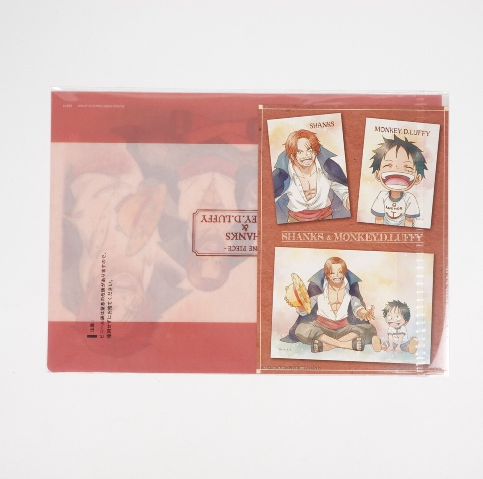 ONE PIECE Luffy & Shanks Anime Clear File Folder Japan Import US Seller ...