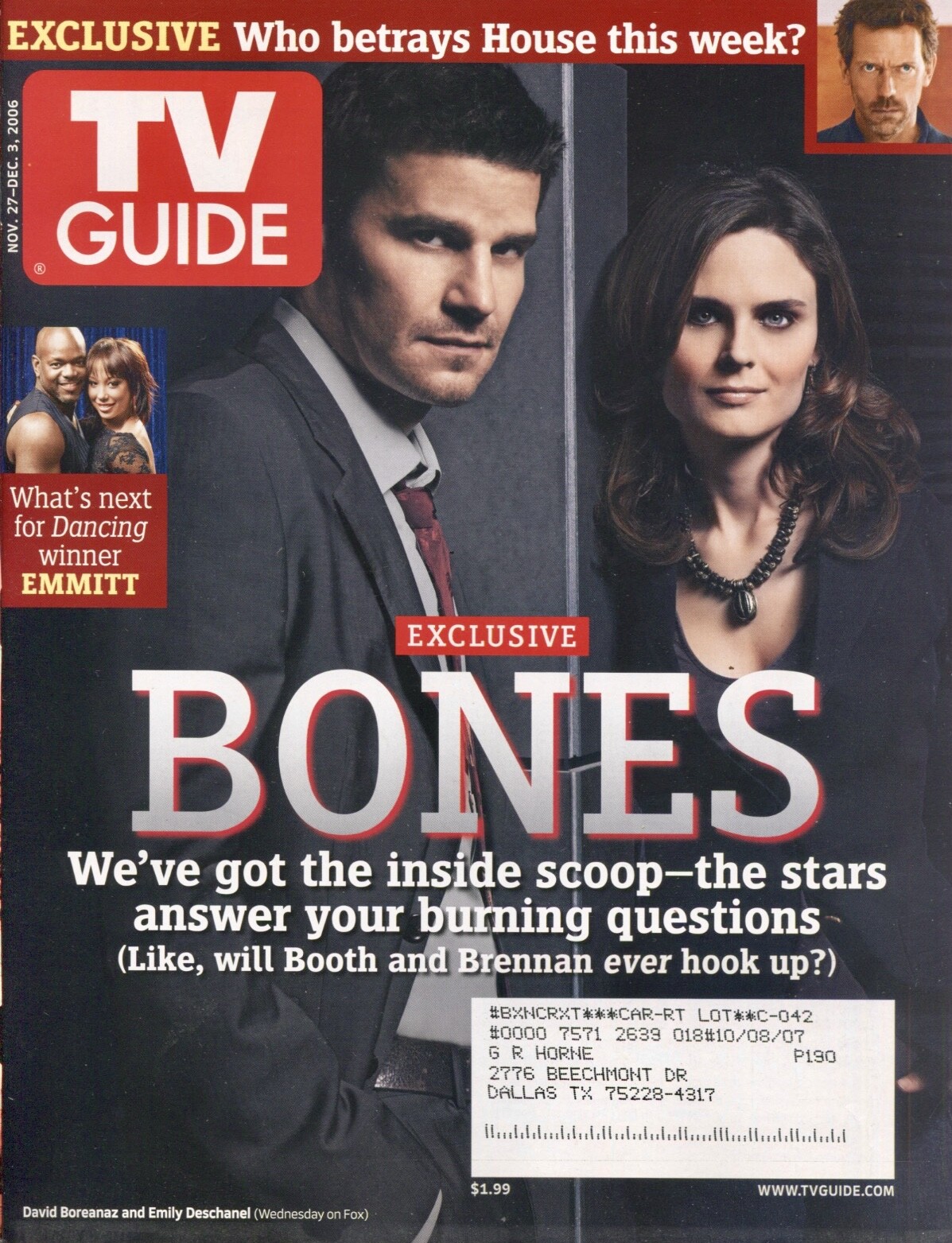 David Boreanaz And Emily Deschanel Tv Guide