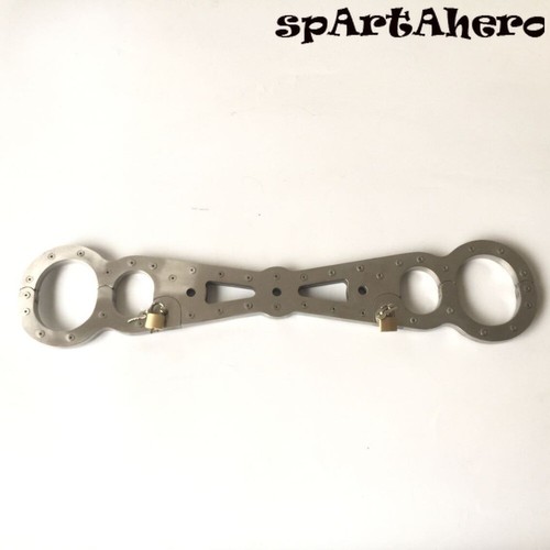 Stainless Steel Hand Leg Restraints Metal Ankle Cuffs Slaves Handcuffs ...