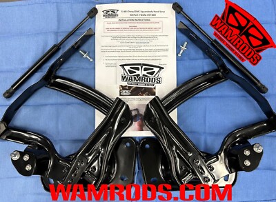 WAM Rods 73-80 Chevy GMC C10 Truck Hood Strut Kit with Hinges