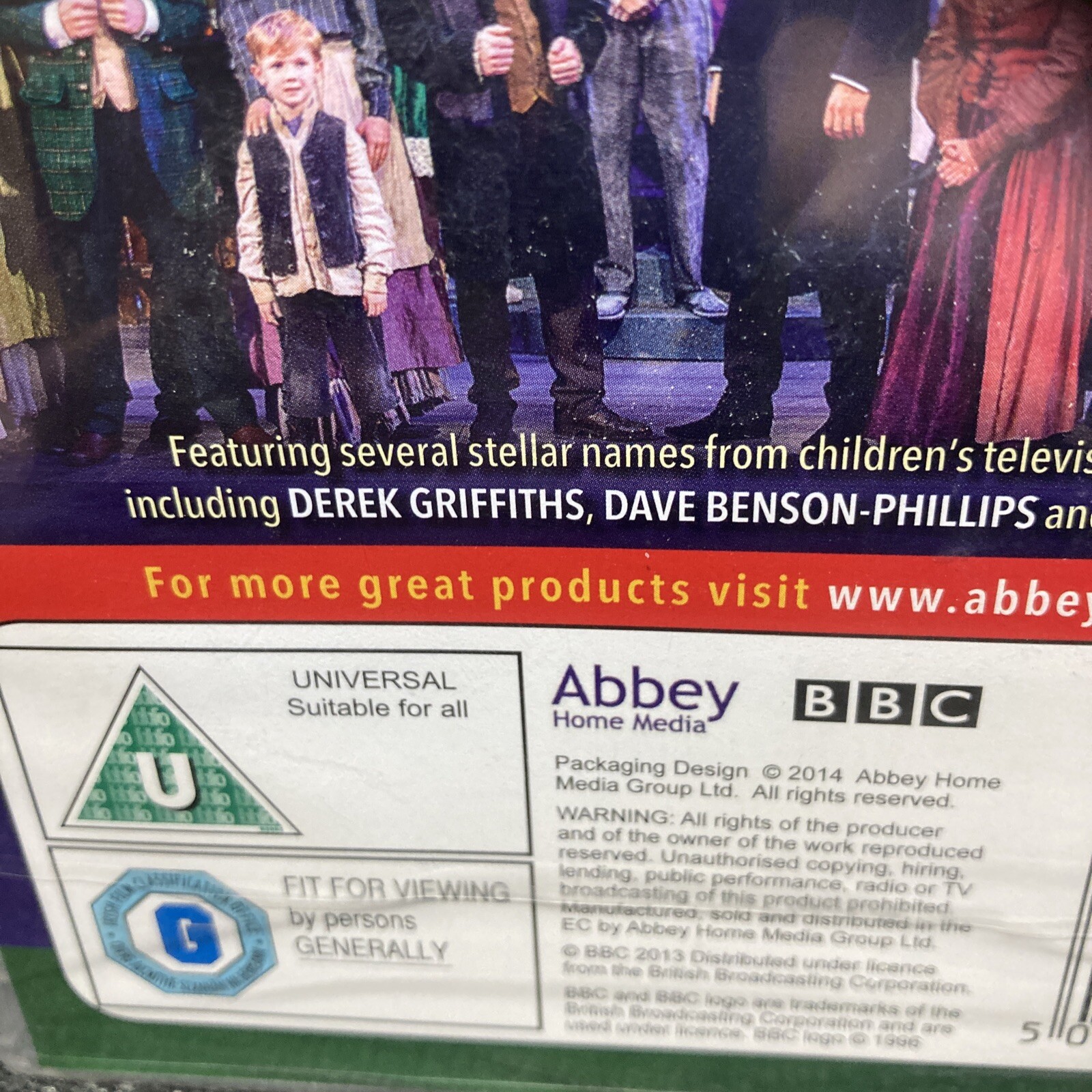 CBeebies Panto 'A Christmas Carol' DVD New & Sealed Justin Fletcher BBC ...