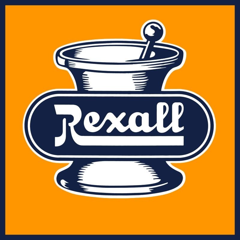 Rexall Drug Stores Apothecary Pharmacy NEW Sign 28" Square USA STEEL XL ...