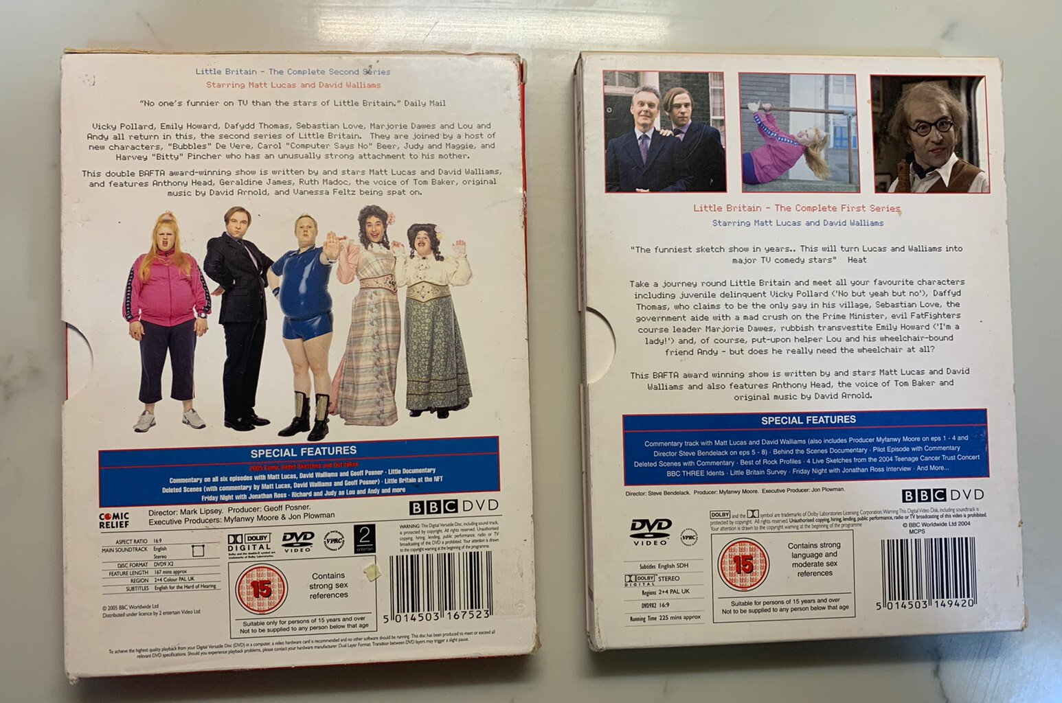 Little Britain - Complete 1st & 2nd Series -(4 Discs) DVD boxset ...
