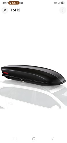 Yakima Carbonite 21 Rooftop Cargo Box, Fits StreamLine Crossbar, Black ...