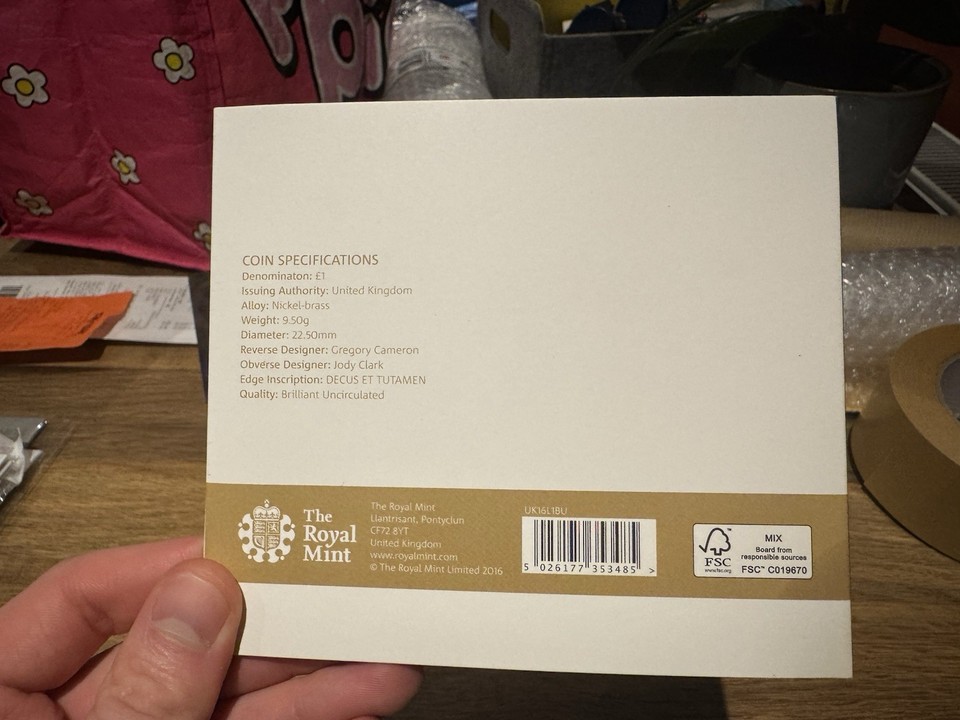 The Last Round Pound 2016 £1 One Pound Coin Royal Mint Bunc | eBay UK