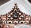 Luxury Antique Copper Crystal Queen Wedding Bridal Party Pageant Prom ...
