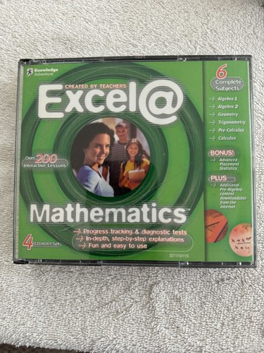 Excel @ Mathematics VINTAGE PC GAMES - Windows 95/98 | eBay