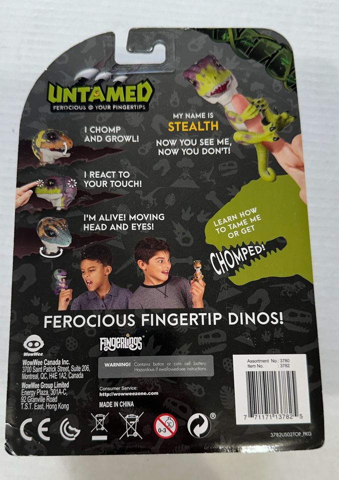 Untamed Raptor by Fingerlings - Stealth Green - Interactive Collectible ...
