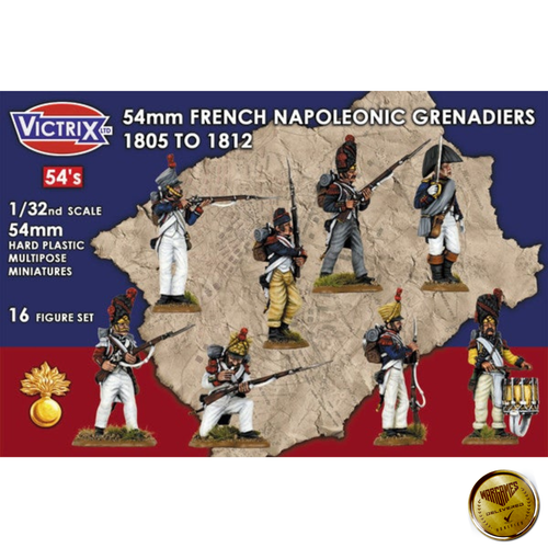 Victrix Miniatures Napoleonic Wars - 54mm French Napoleonic Grenadiers ...
