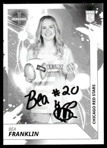 Signed 2024 Parkside NWSL Collection #54 Bea Franklin Black and White ...
