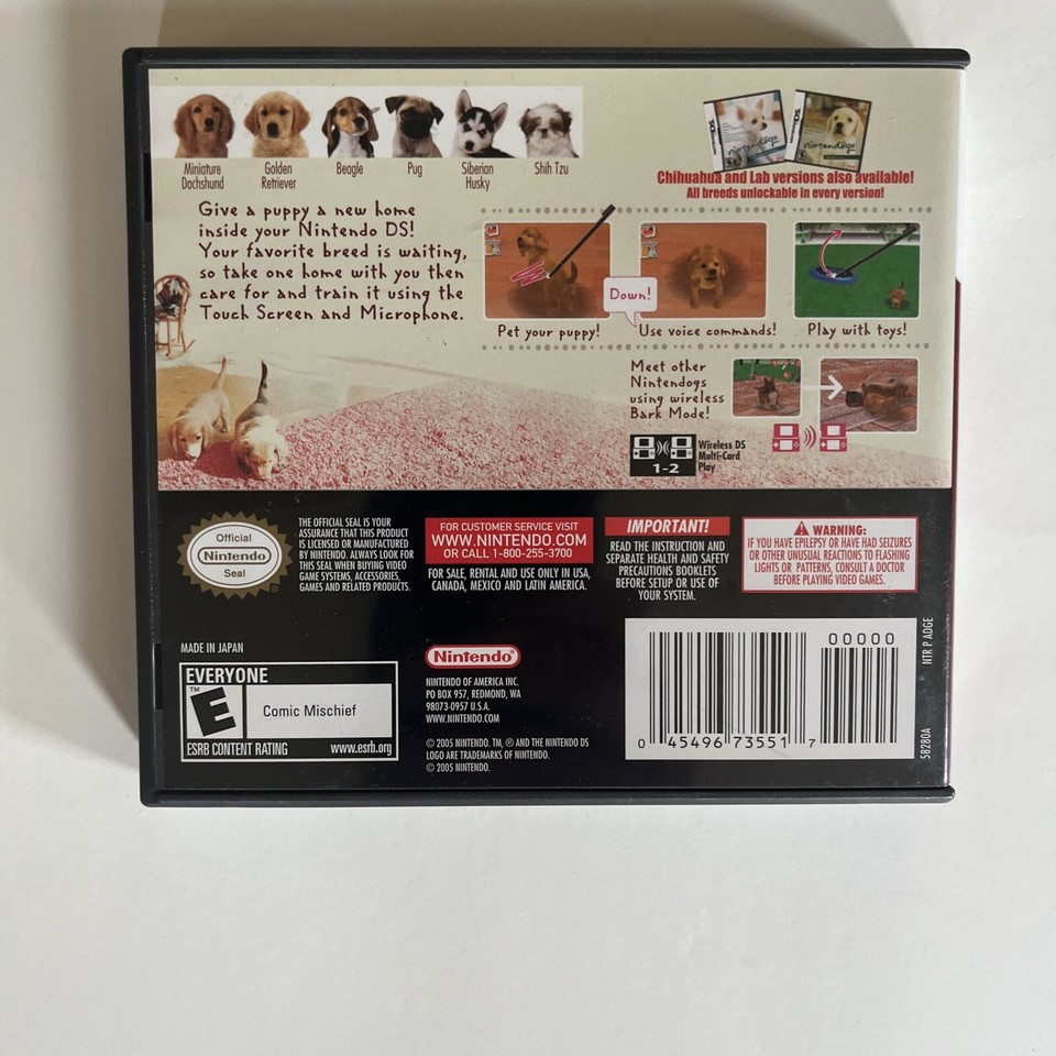 Nintendogs: Dachshund & Friends (Nintendo DS, 2005) TESTED AND WORKING ...