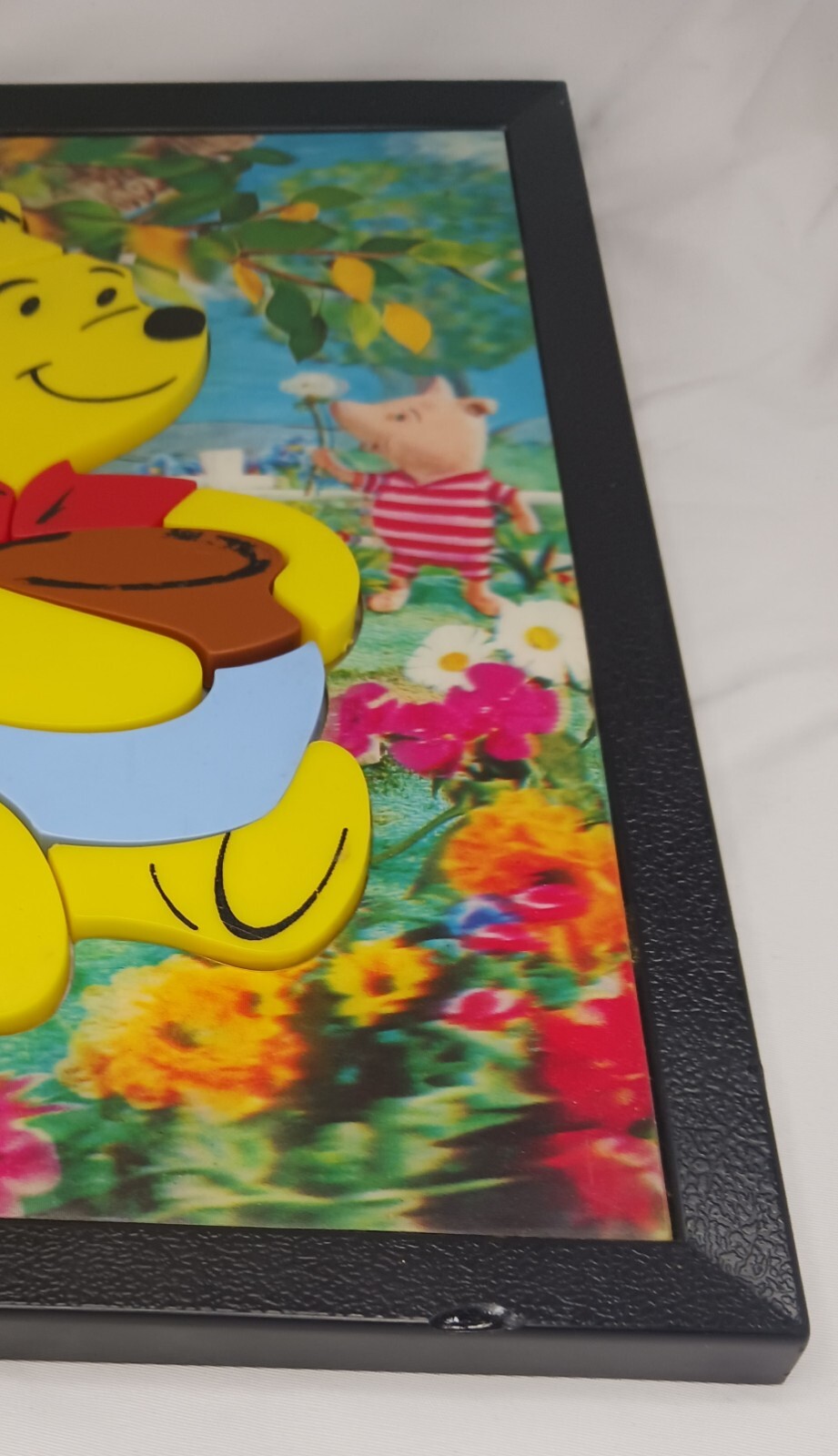 VINTAGE 1960s PUZZLE Winnie The Pooh Magnetic Plastic 3D Lenticular Toy ...