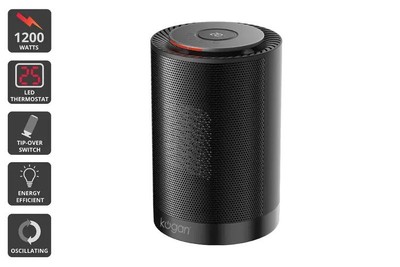 Kogan Portable Ceramic Fan Heater, Black, Heaters, Heating | eBay Australia