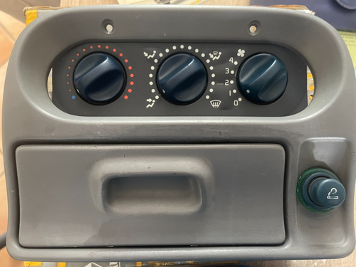 Console / Commande chauffage RENAULT TWINGO 1 / Boutons BLEU CANARD ...