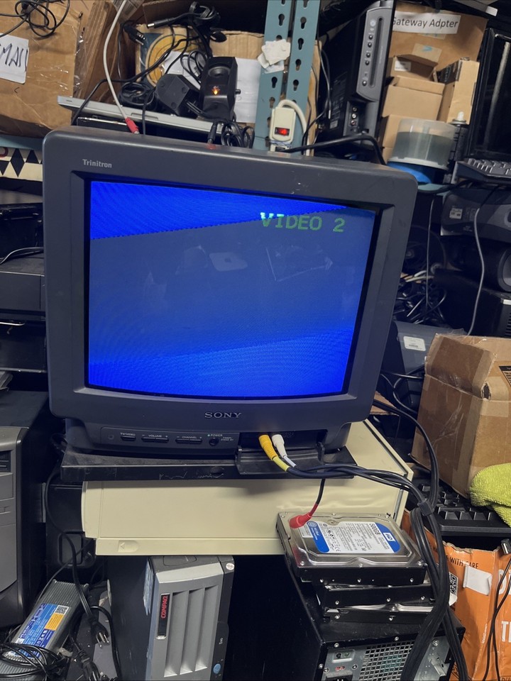 Vintage 13" Sony Trinitron KV-13TR28 Color CRT Gaming TV 1993 model | eBay