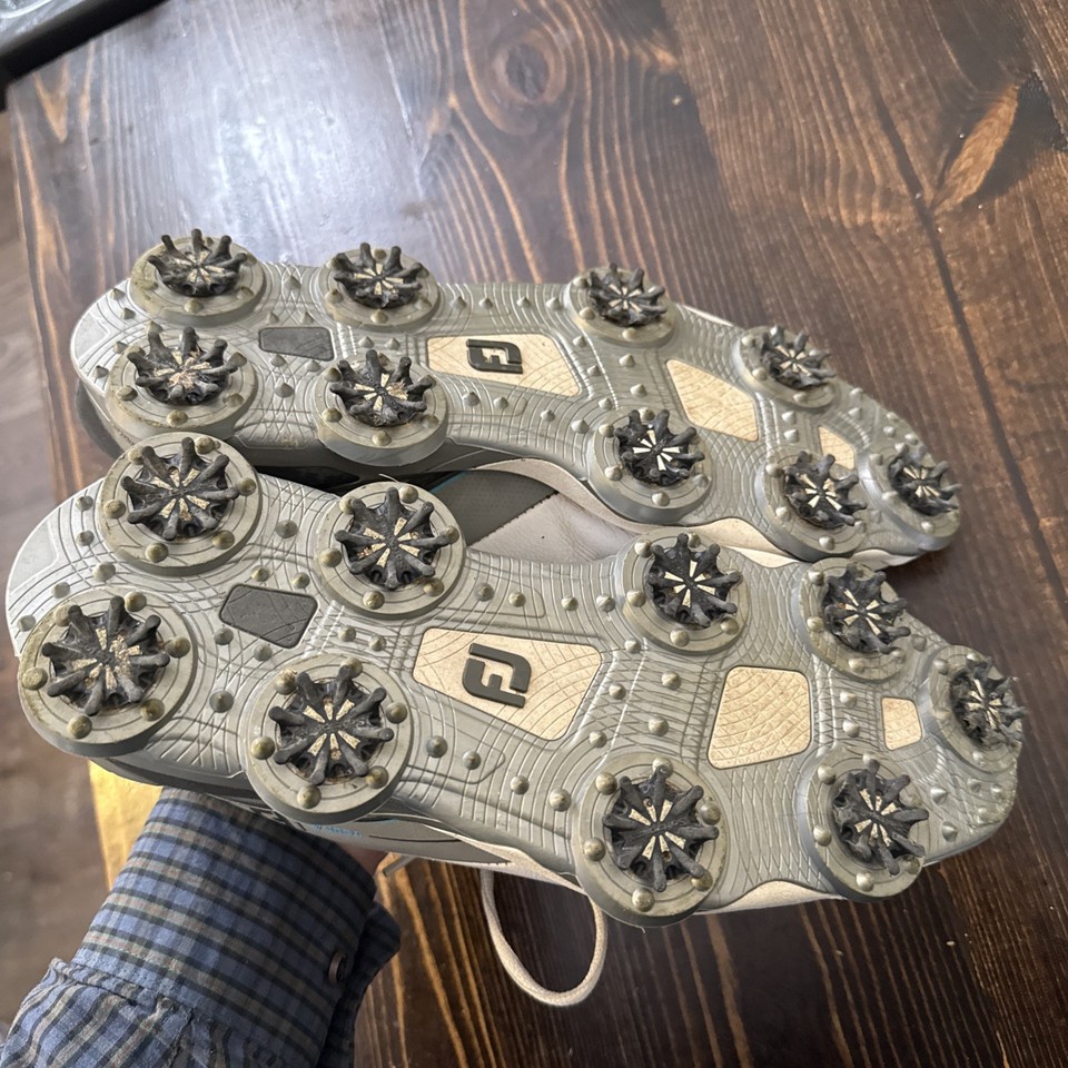 FootJoy FJ Tour Alpha White Leather Athletic Golf Sneakers 55506 Mens ...