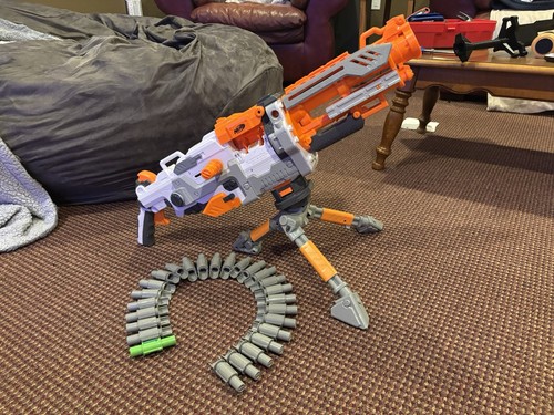 RARE! Nerf Havok Fire EBF25 Dart Gun Blaster 99% Complete Tested Works ...