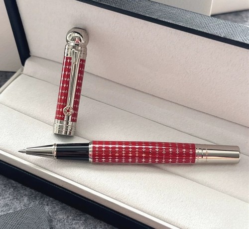 Deluxe Writers Series Red Color - Silver Clip 0.7mm Rollerball Pen No ...