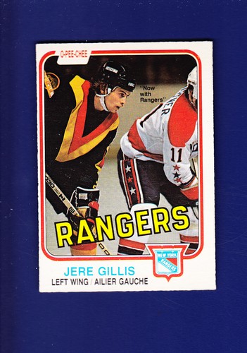 Jere Gillis 1981-82 O-PEE-CHEE OPC NHL Hockey #232 (EX) New York ...