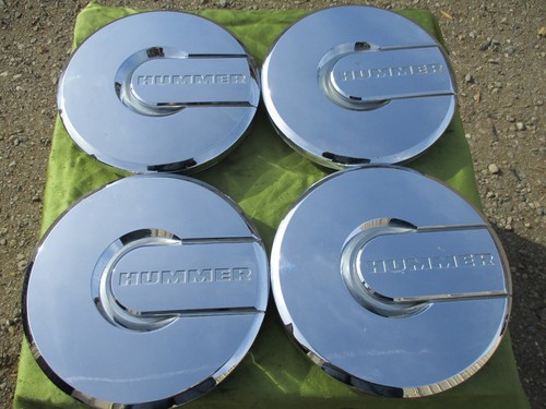 ONE SET OF FOUR USED OEM CHROME CENTER CAPS FOR HUMMER H2 203-2007 | eBay