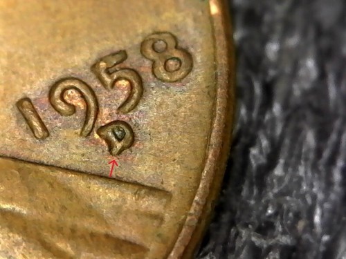 1958-D Lincoln Wheat Cent - Repunched Mintmark RPM - Error #T209 | eBay