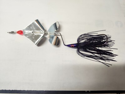 Custom Double Blade Inline Buzzbait- Multiple Colors & Head Sizes | eBay