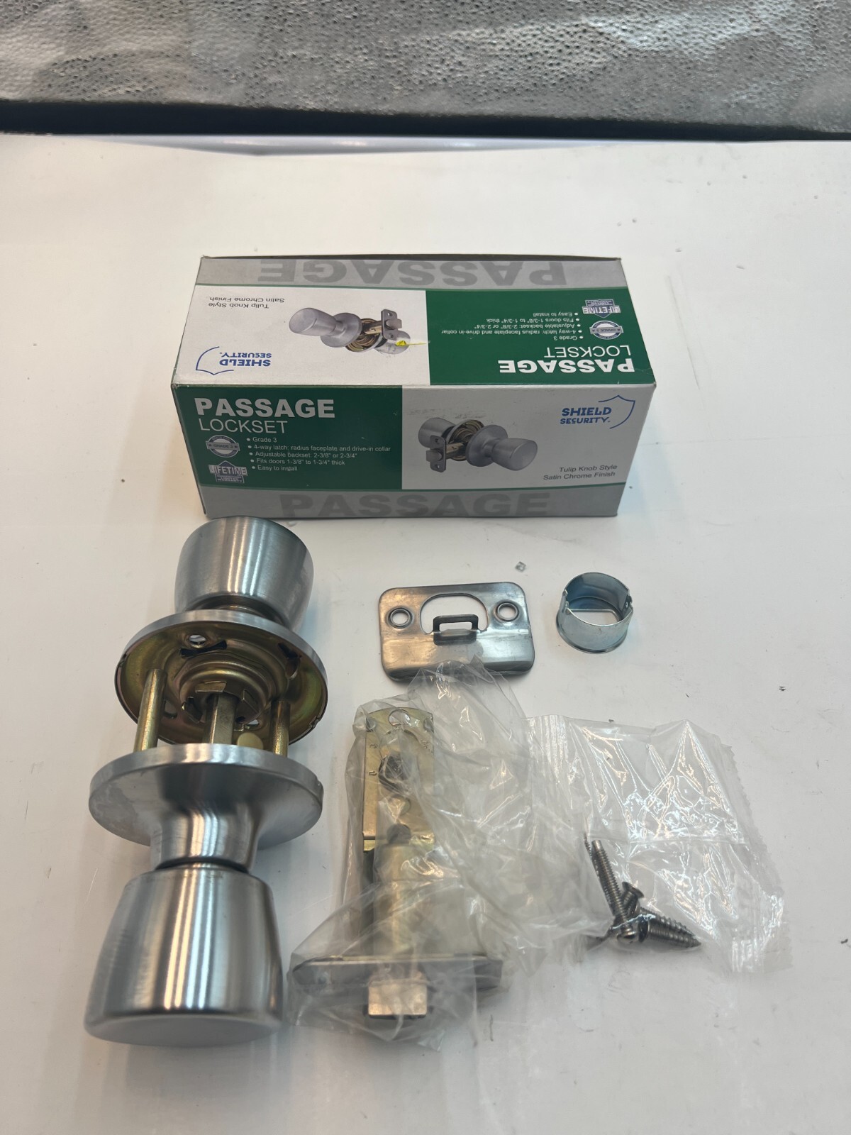 BULK!LOT OF 5-Shield Security Passage Lockset 913810 Satin Chrome G3 4 ...