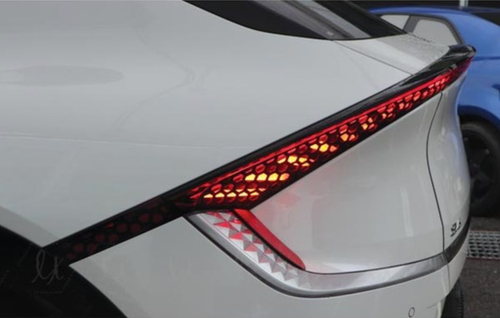 Rear Trunk Lamp Hexagon Point Exterior Sticker 5Pcs Ups for Kia EV6 ...