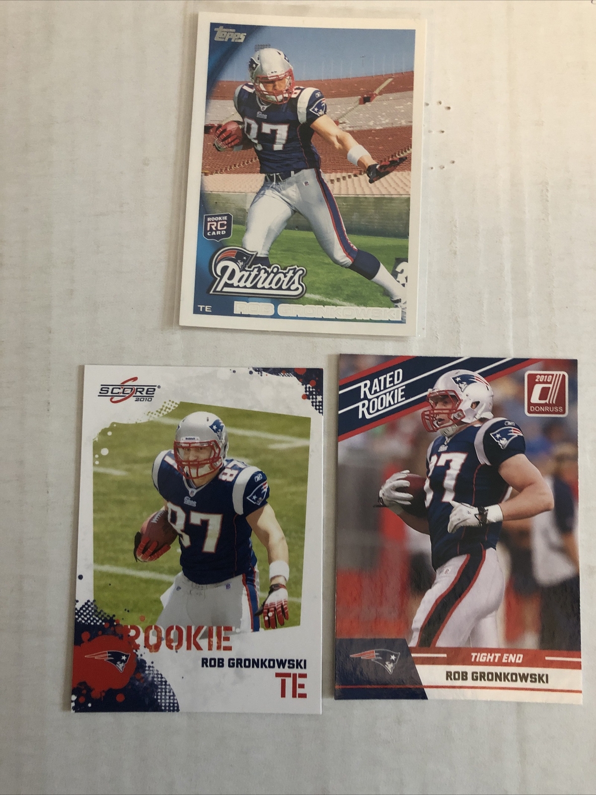 2010 Topps Football # 148 Rob Gronkowski RC Rookie + BONUS Score And ...