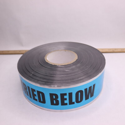 T Christy Detectable Safety Tape Black/Blue 3" x 1000Ft | eBay