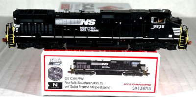 SCALETRAINS N SCALE GE C44-9W LOCOMOTIVE SOUND&DCC NORFOLK SOUTHERN ...