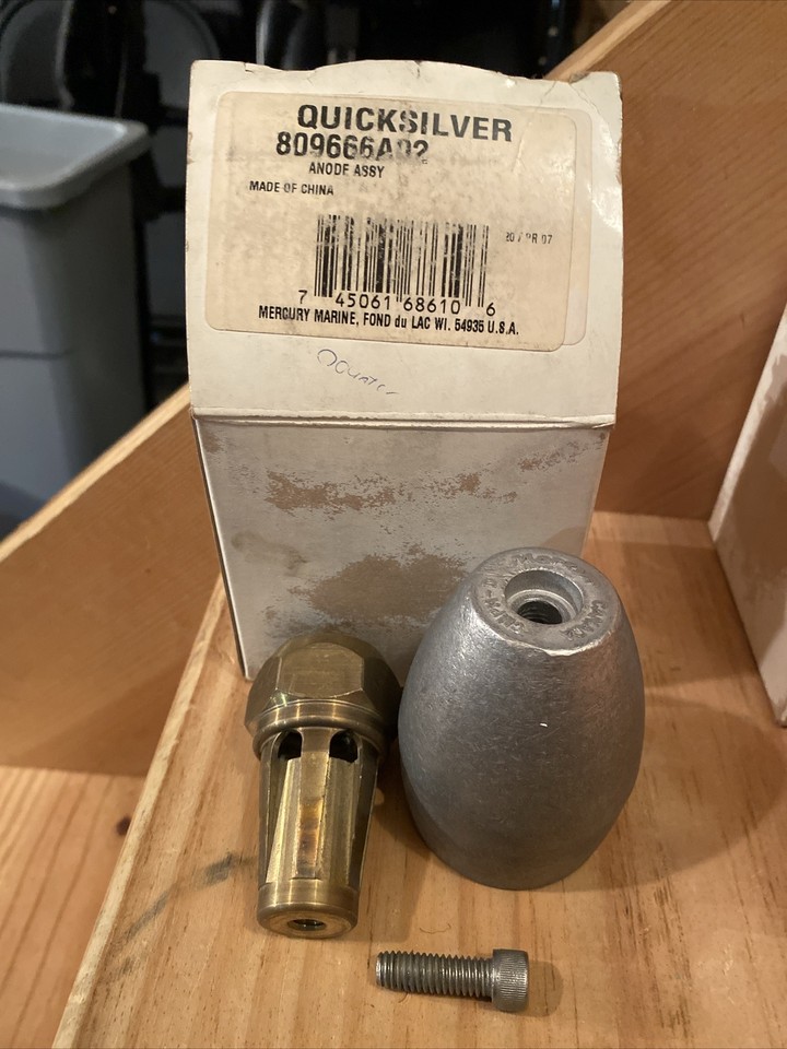 MERCURY QUICKSILVER ANODE ASSEMBLY KIT 809666A02 MARINE BOAT Bravo 3 ...