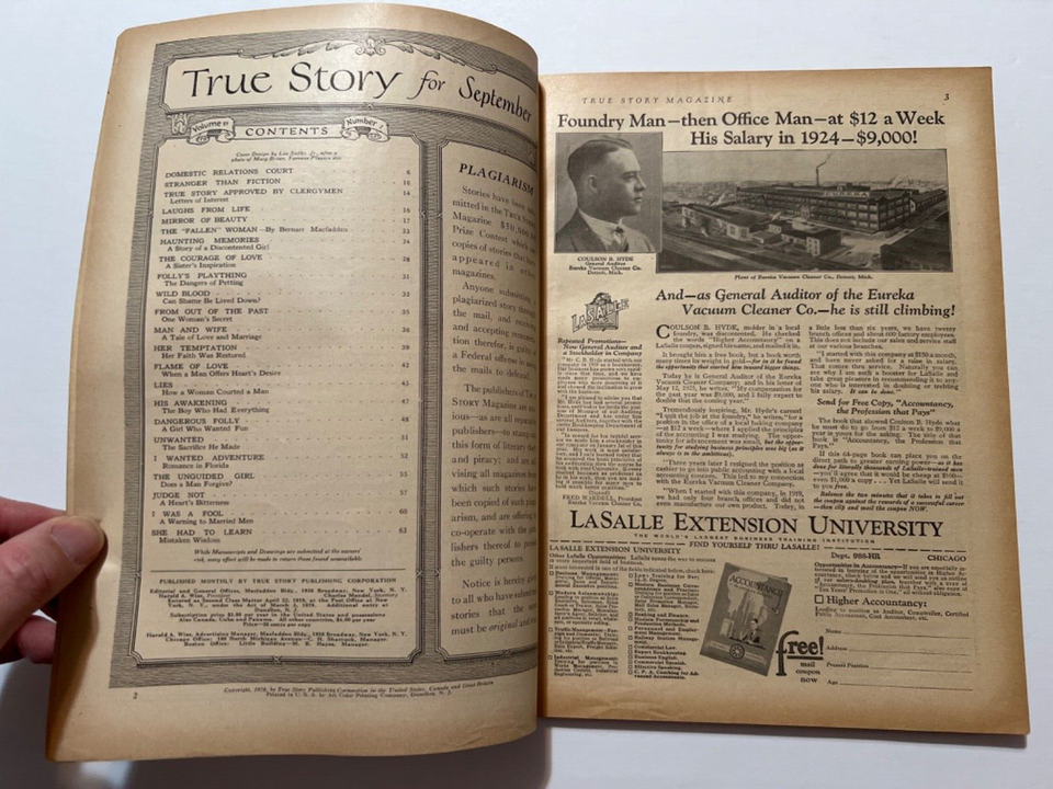 True Story Sept 1926 Mary Brian, Mary Pickford, May McAvoy, Eleanor ...