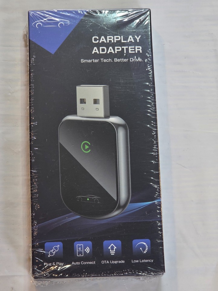 USB Wireless CarPlay Adapter Plug &Play Wireless Carplay Dongle For ...
