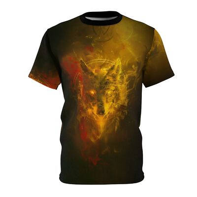 Unisex Fire Spirit Wolf Tee (AOP) | eBay
