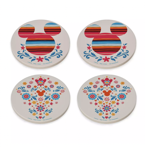 Disney Parks Mickey Icon World Showcase Mexico Coaster Set New | eBay