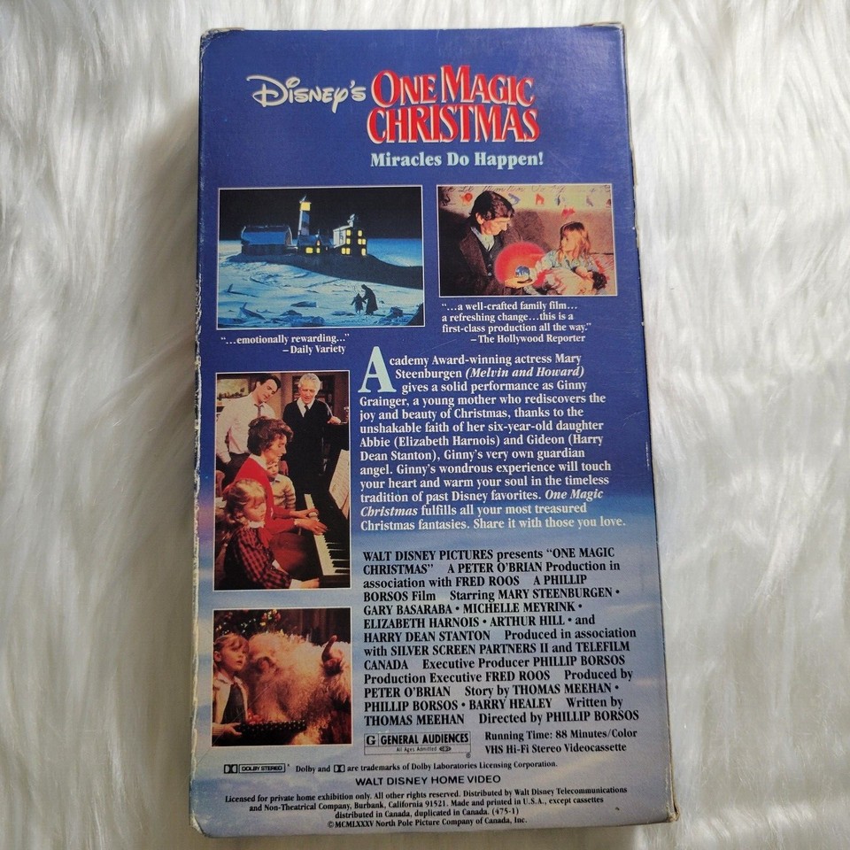 One Magic Christmas (VHS) - Mary Steenburger - Disney | eBay